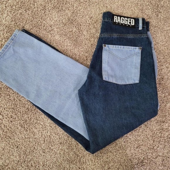 The Ragged Priest | Jeans | Ragged Jeans Light Wash Right Leg Dark Wash ...